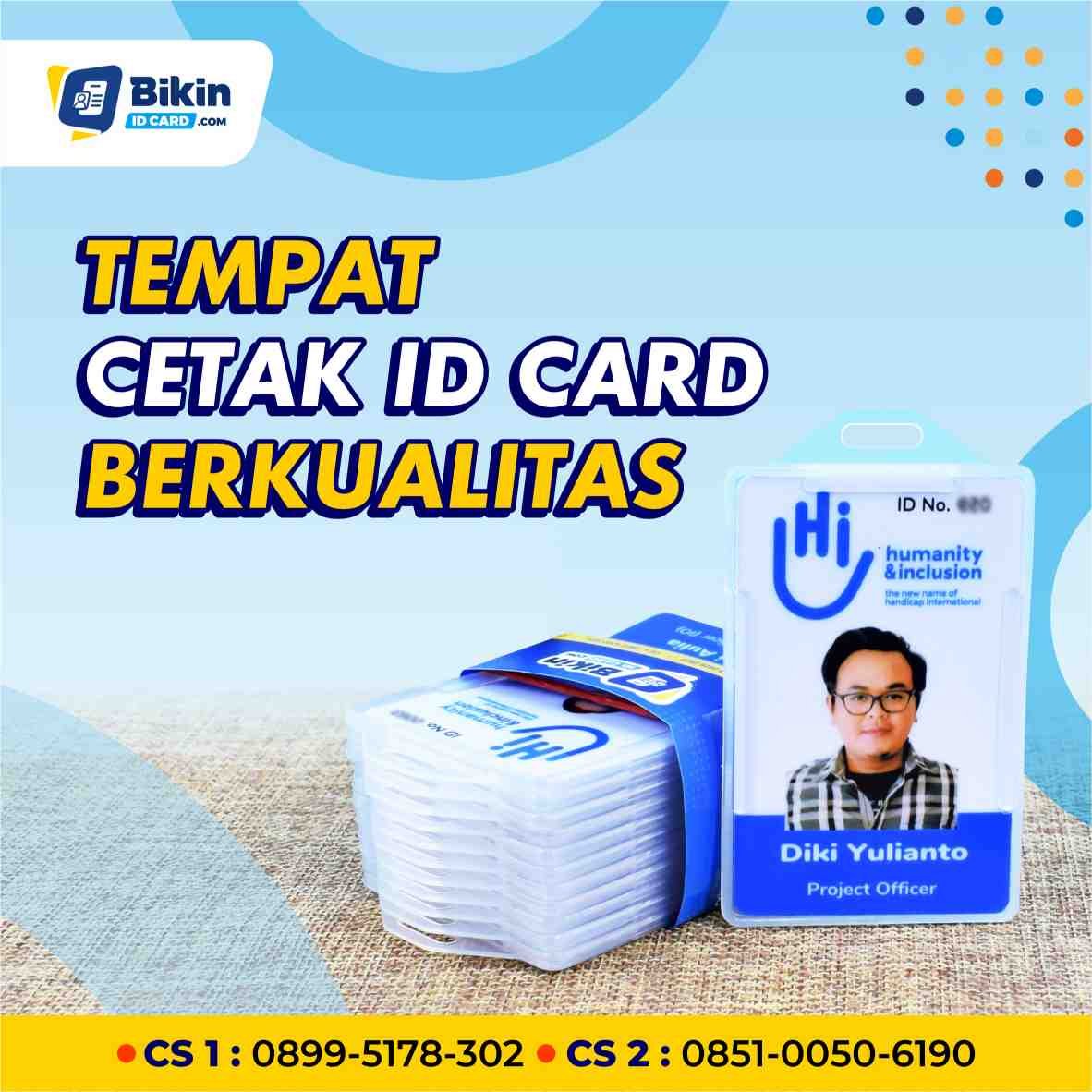 Cetak ID Card Custom - Tempat Pembuatan ID Card Satuan