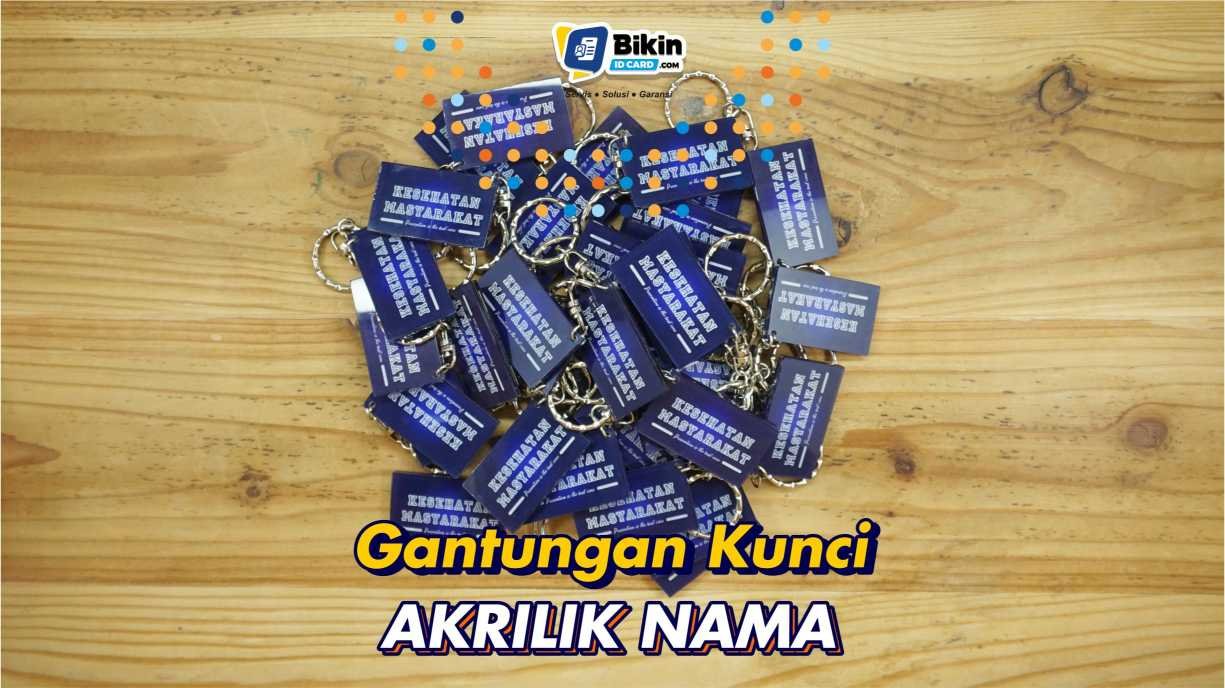 6 Contoh Desain untuk Gantungan Kunci Akrilik Nama